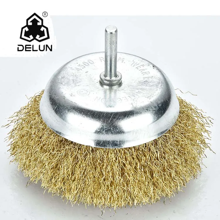 6 Inch China Round Crimped Wheel Steel Wire Brush - Delun