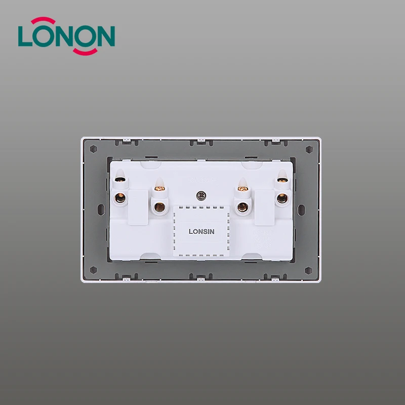 13 Amp Multi Electrical Double Universal Wall Switched Socket Outlet ...