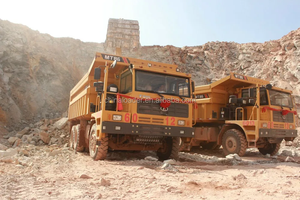 Mt86 Mining Truck 80ton Mining Truck Working In Stone Quarry Off Road ...