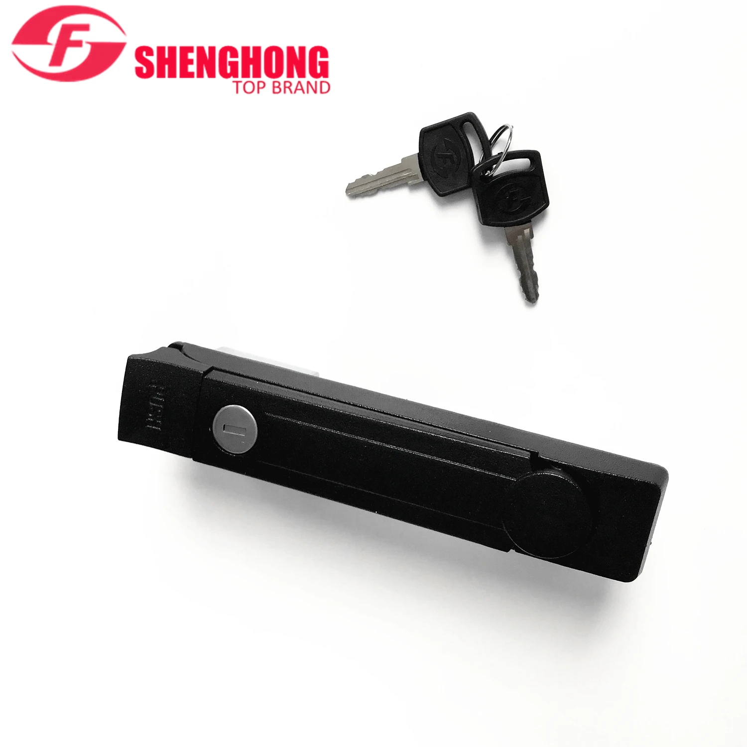 Zdc Black Powder Coated Metal Cabinet Door Lock With Cam Latch System ...