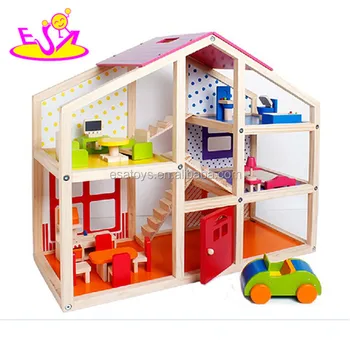 New Hot Wooden Toy House For Kids Child Educational Wooden Assembling ...