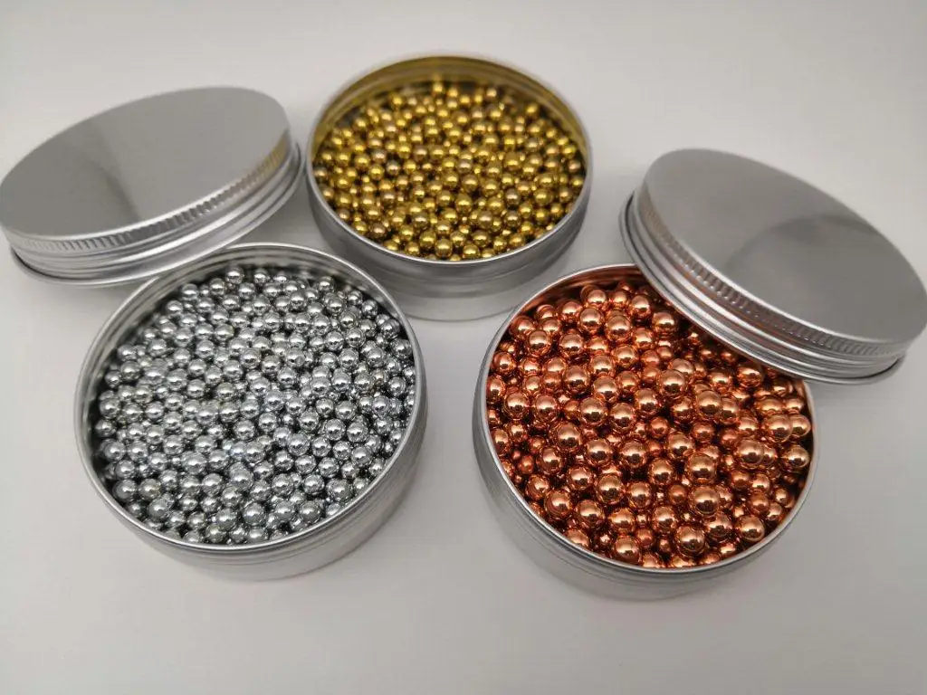 Colored Coated Steel Balls Different Color Golden Silver Black Pink ...