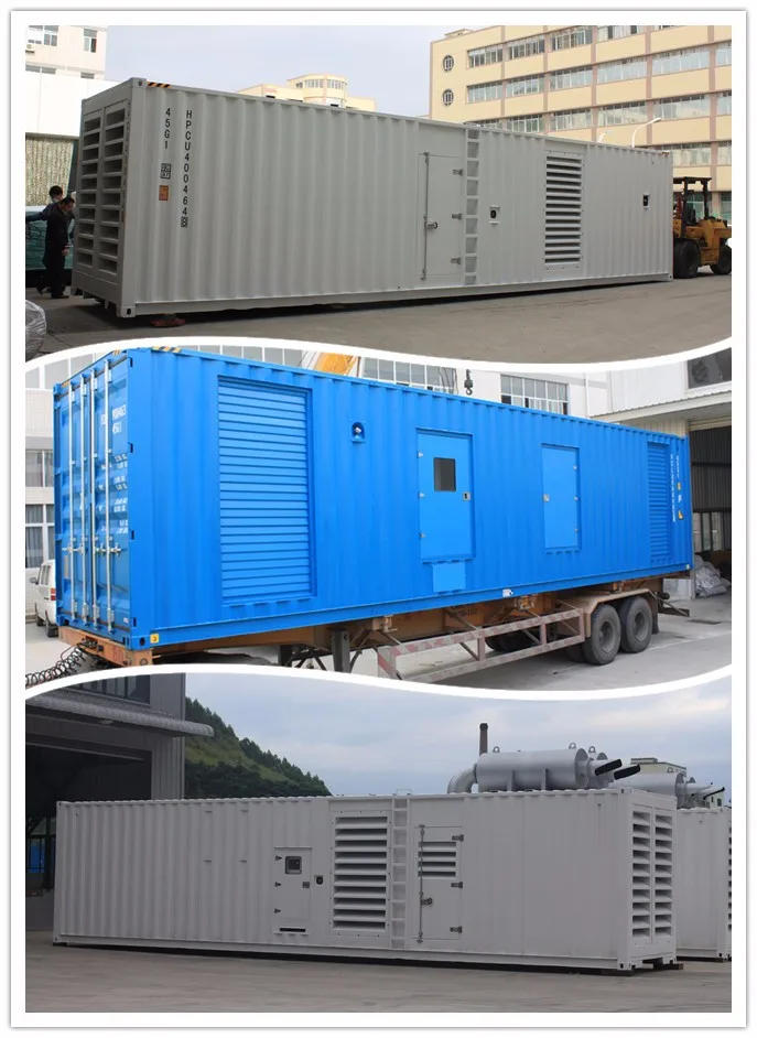 20ft 40ft Container Generators - 1000kva to 3000kva MTU Diesel