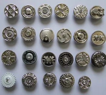 Double Sided Metal Jean Jacket Button Snapp For Leather - Buy Metal ...