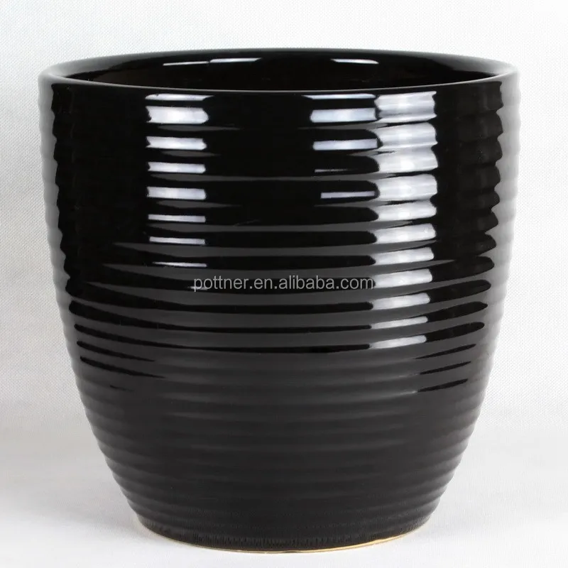 Matt White Ceramic Tall Flower Pot Flowerpot Garden Pot Plant Pot ...