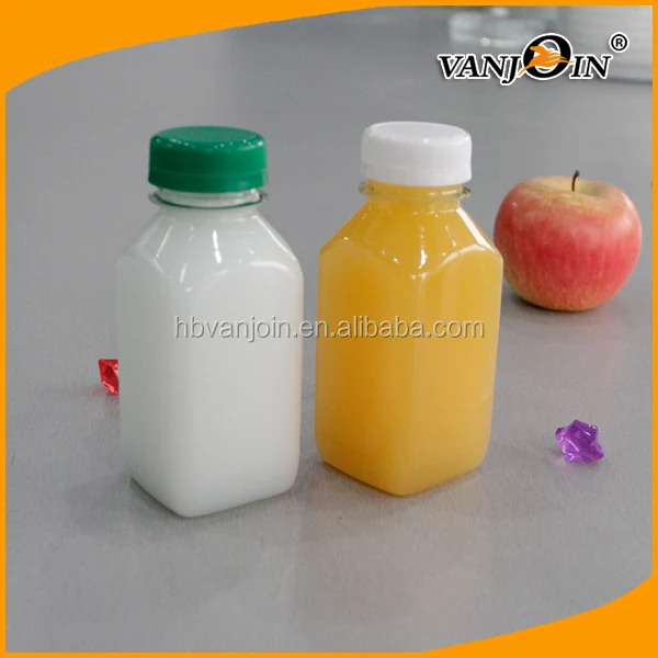 100ml 200ml 300ml 350ml 450ml Square Bottle Plastic For Beverage ...