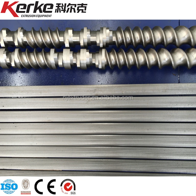Plc Single Extrusion Screw Barrel For Extruder Machine Screw Barrel ...