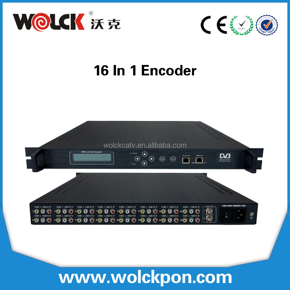 Sd 16 In 1 Mpeg-2/h.264 Encoder+1asi In,Asi+100mbps Ip Out - Buy Iptv Encoder Decoder,Encoder,16 ...