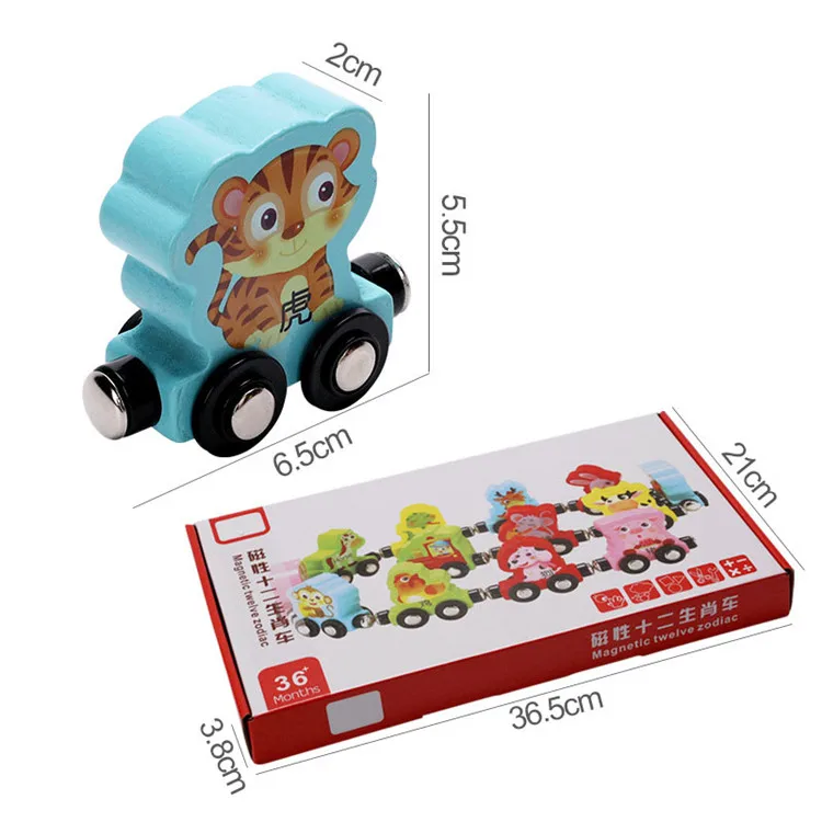 Wooden Toys Train Set Russian Train Building Block Game Wooden Baby ...