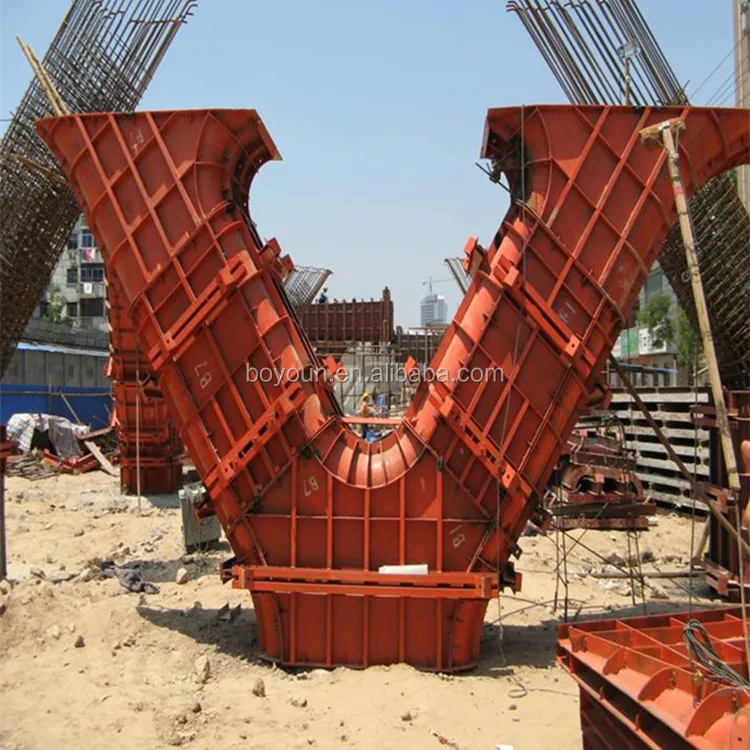 Precast Cast In Situ Bridge Pier Concrete Pillar Column Mould Systems ...