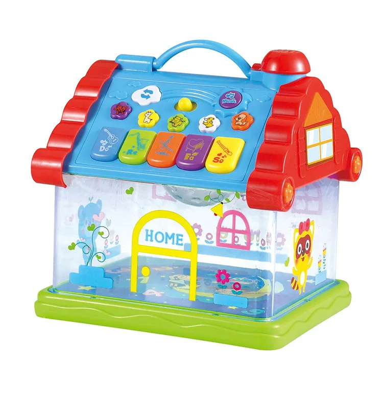 Toddler Toys Dreamy Musical Lights Projection Baby Learning House - Buy ...