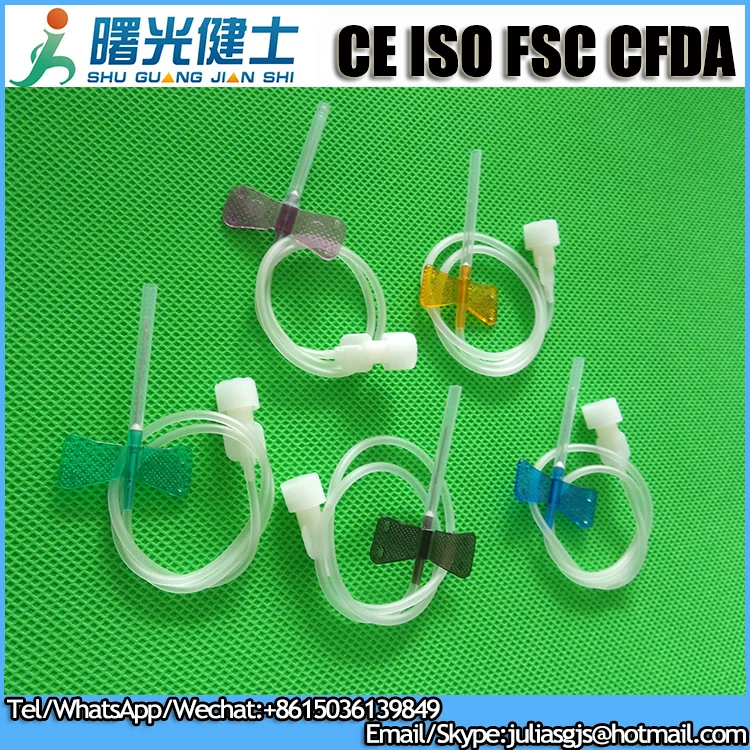 Factory Direct Supply 21g 22g 23g 24g 25g Butterfly Needle With Luer ...