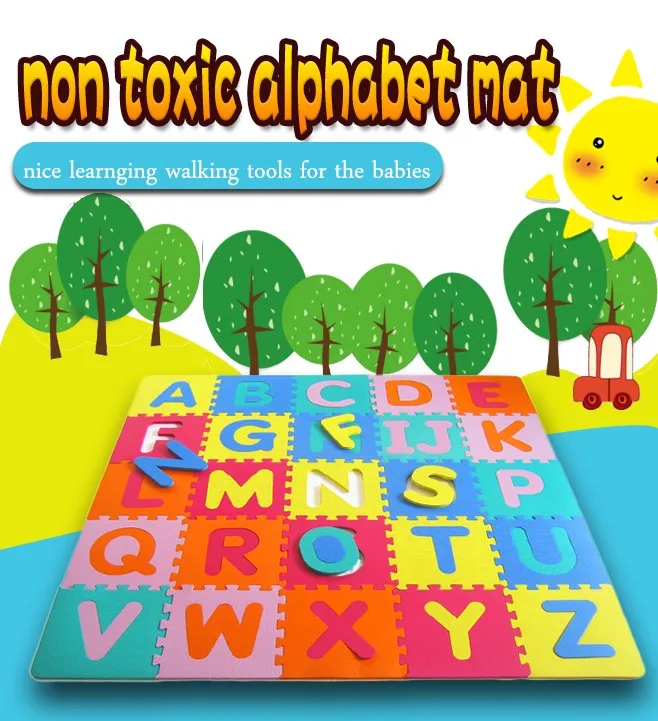 Abc Alphabet Study Floor Mat - Buy Alphabet Eva Mat,English Alphabet ...