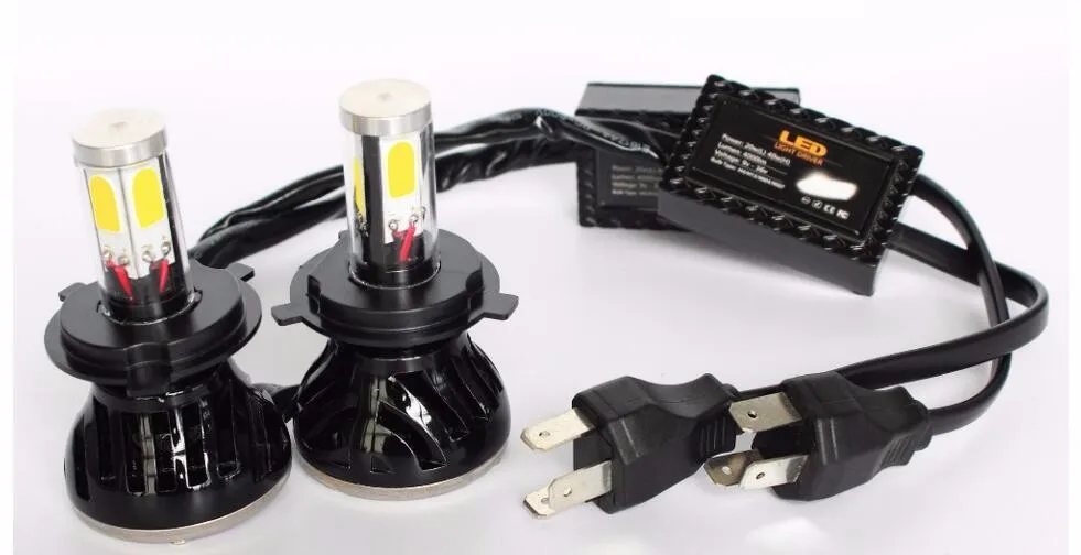 Ce Rohs Fc Led Headlight Pair2*40w For H4 Head Light Bi 12v24v New Car ...