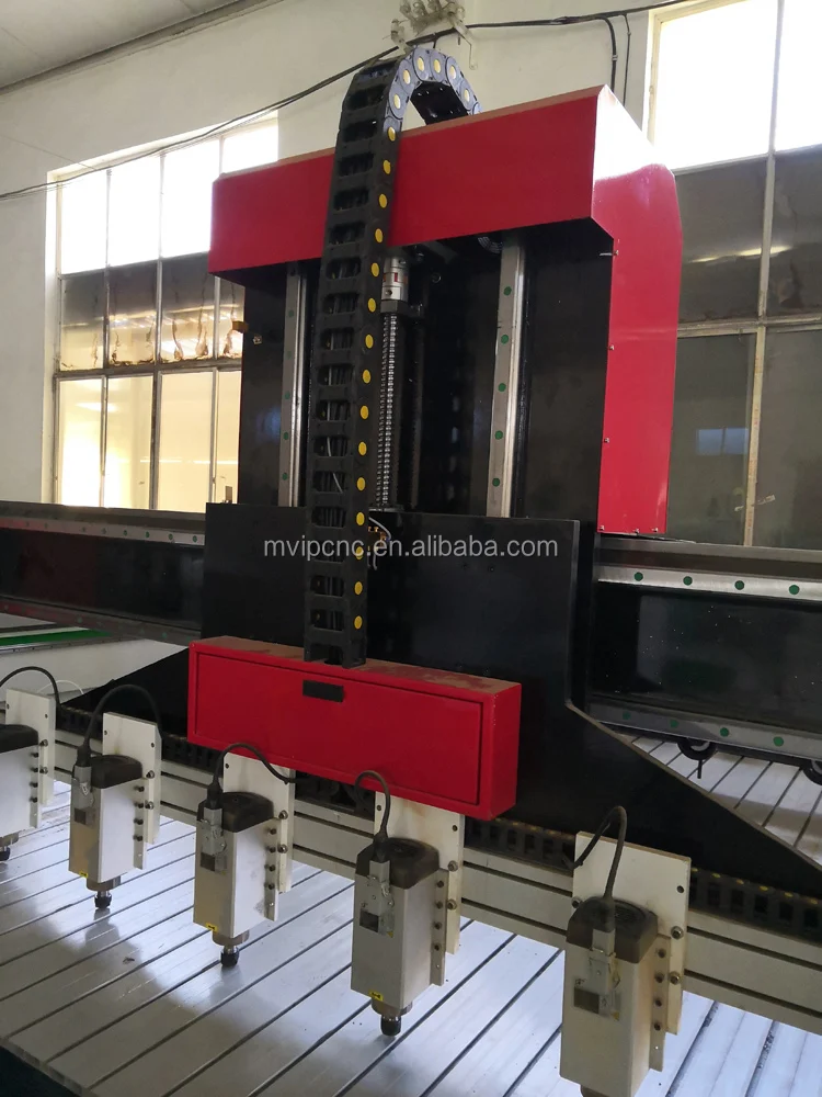 8 Spindle 4th Axis Rotary Table Router Multi Head 4 Axis Cnc Machine ...