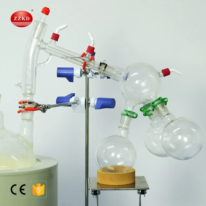 NEW Design Short Path Distillation with Cold Trap & Vacuum Pump