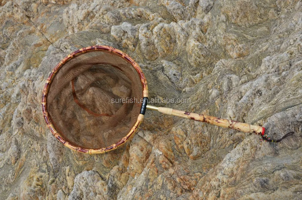 Long Handle Carp Bamboo Tenkara Fishing Landing Net - Buy Bamboo ...