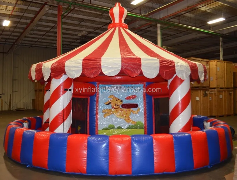 Merry-go-round Shape Inflatable Carnival Tent 5 In 1 Toss Game For Sale ...