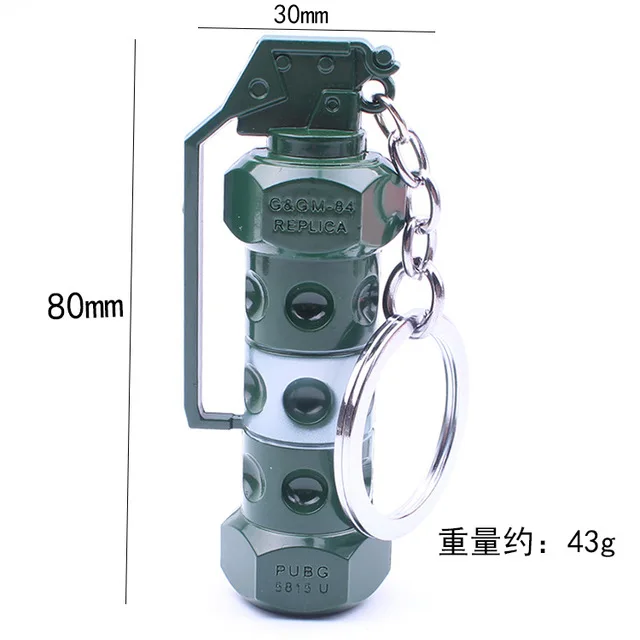 Wholesale Mini Flash Bomb Key Ring - Smoke Grenade Keychain