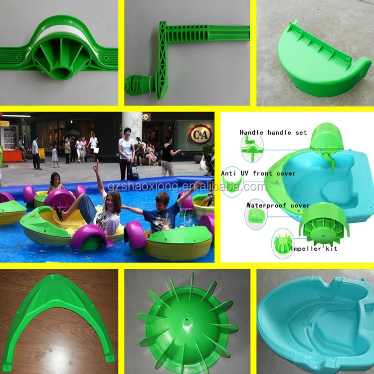 High Quality Family HDPE Plastic Hand Pedal Kids Paddle Boat for Water ...