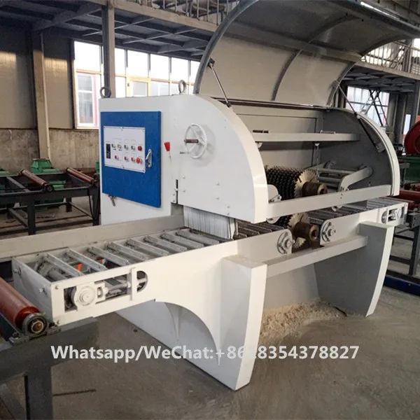 Twin Blade Wood Sawmill Machine Band Saw Mills Multi Blade Rip Saw ...