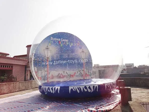 Life Size Snow Globe Clear Inflatable Dome For Live Show - Buy ...