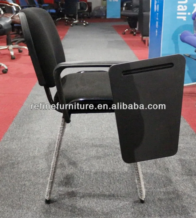 Modern Fabric Stackable Training Chair With Writing Tablet For College ...