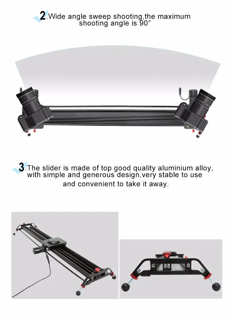 Portable Latour Motorized 80cm Camera Electric Slider Carbon Fiber ...