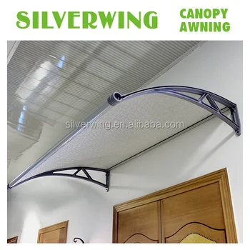 Plastic Wind Resistant Canopy Roof For Outdoor Polycarbonate Canopy ...