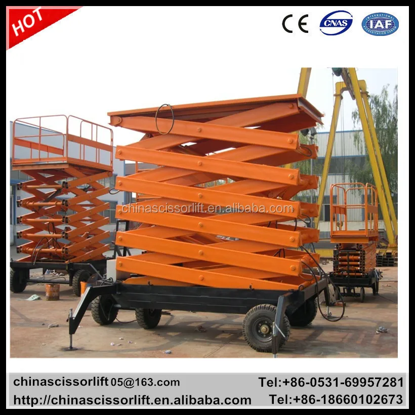 12m Simple Lifting Mechanism Hydraulic Scissor Lift Skyjack Scissor ...