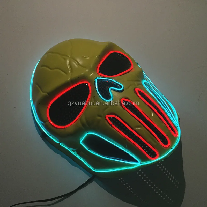 El Light Up Cs Gaming Mask Halloween Anime Party Supplies Led Strip ...