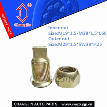 Wheel Inner Nuts And Outer Nuts For Hino Wheel Nut - Buy Hino Wheel Nut ...