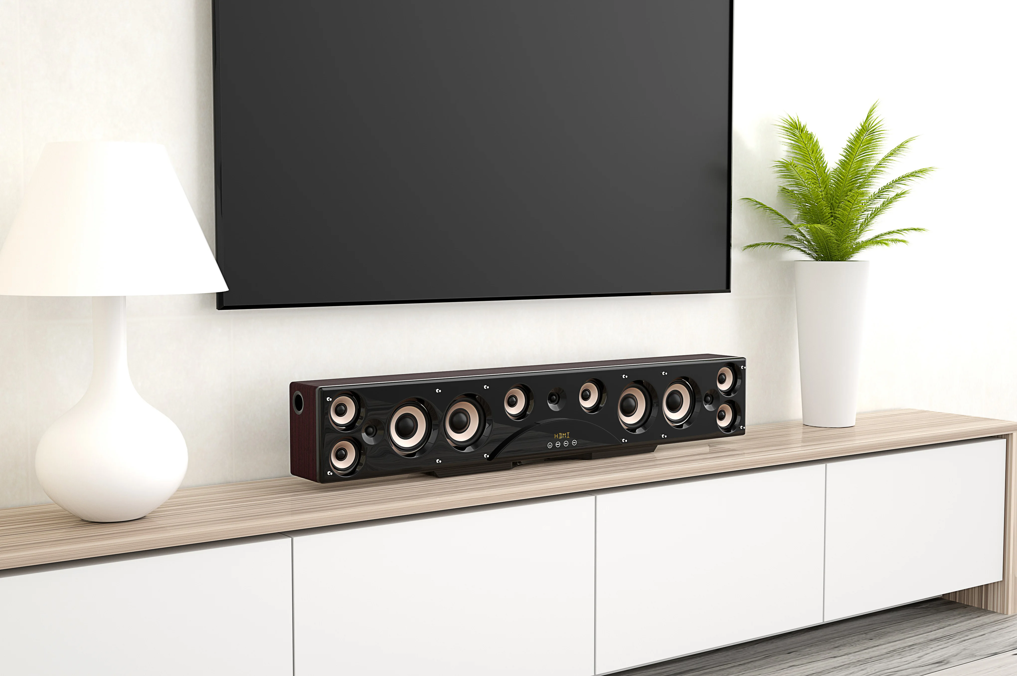 2019 Factory New Product Wood Soundbar Speakers Home Theater 5.1 With ...