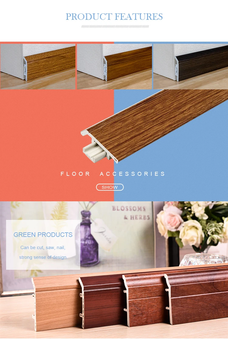 Decorative Cherry House Skirting Board Covers With Cable - Buy Skirting ...