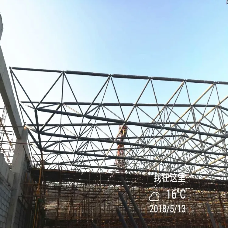 Large Span Galvanized Steel Structure Bolted Ball Connection Space ...