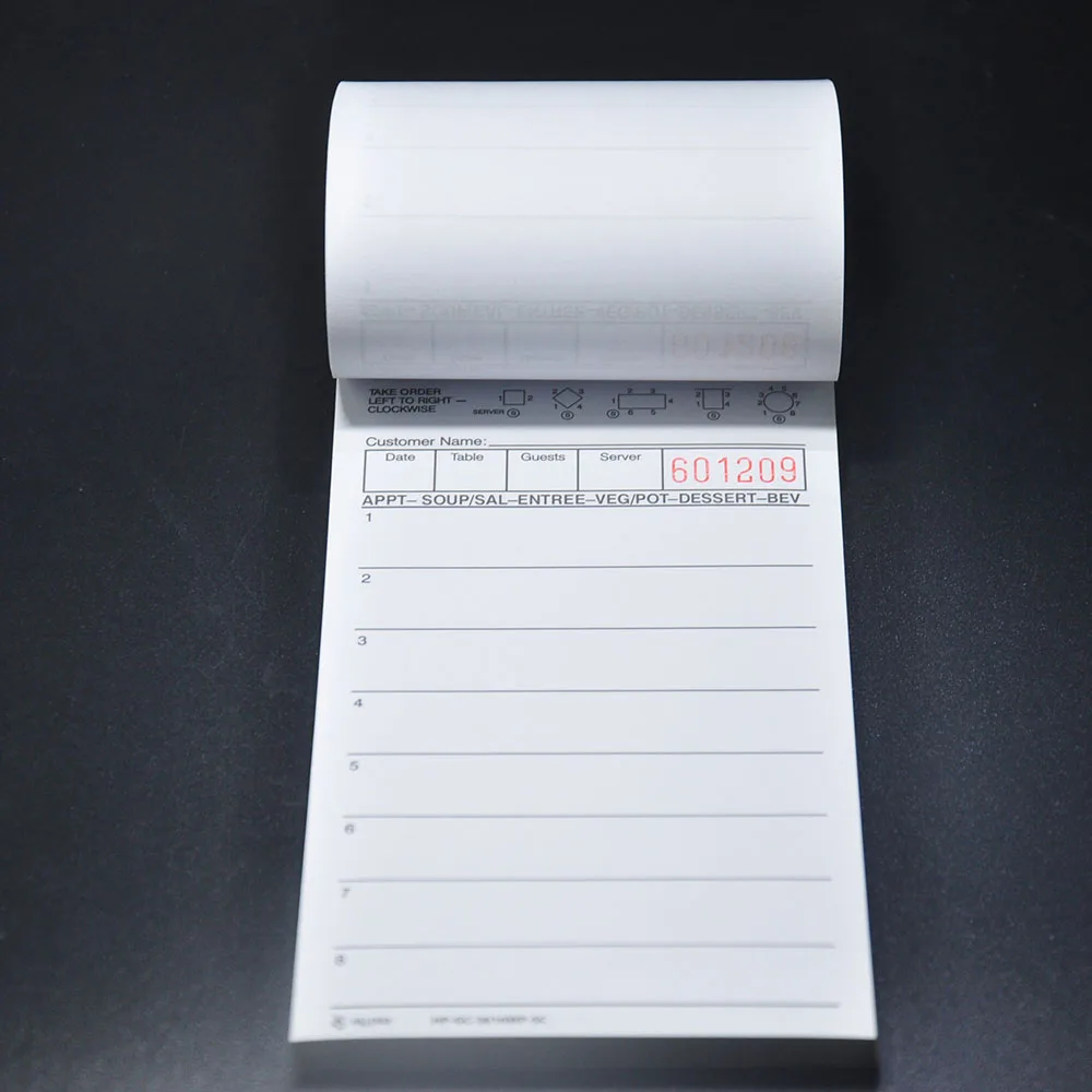 One Part Waiter Order Pad Book Soft Paper - Buy Waiter Pad,Waiter Order ...