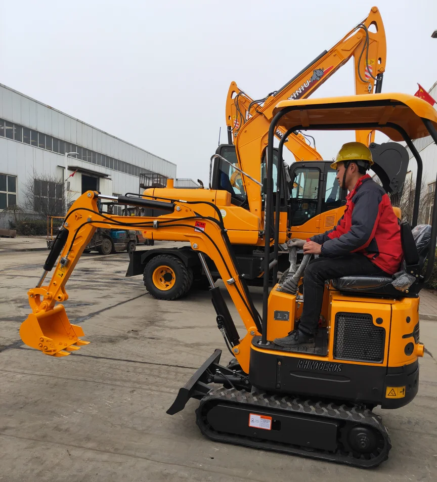 1.2ton Mini Digger Xn12 Rhinoceros Micro Mini Loader Excavator Xn08 ...