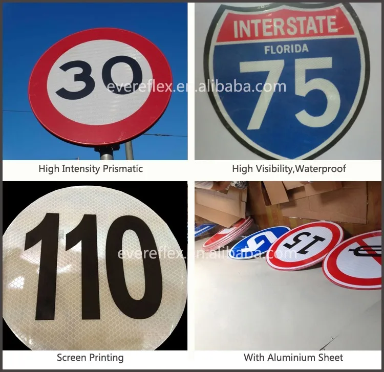 Letters Reflective Number Stickers With Aluminium Plate - Buy ...