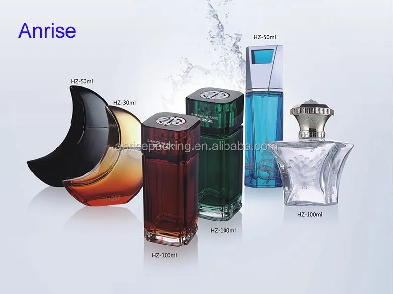 Shop Vintage Crystal Glass Perfume Bottle - 50ml Moon Shape
