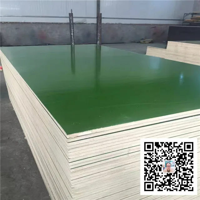 Green and Blue Colour PP Plastic Coated Laminated Plywood