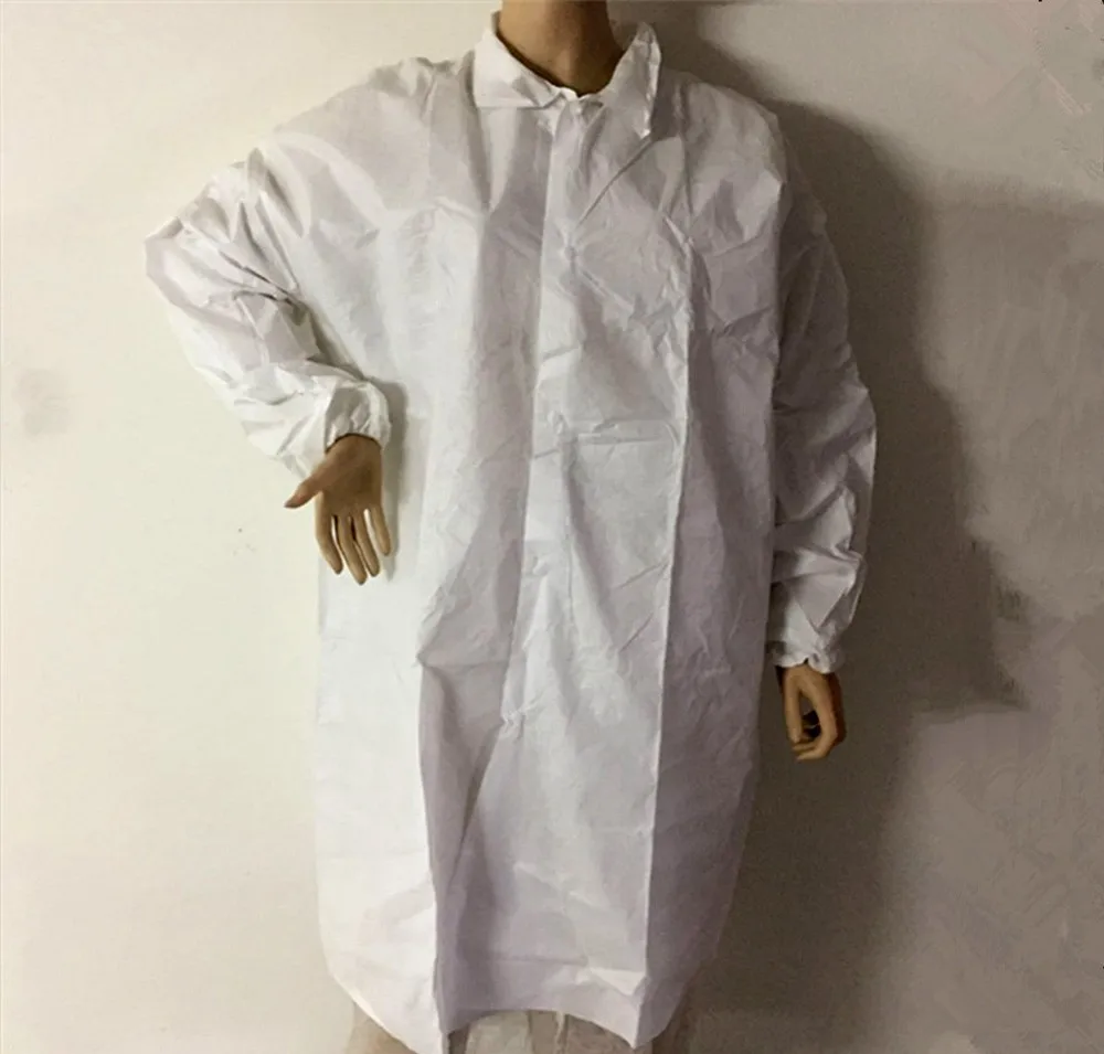 Pp With Pe Coating Lab Coat Uniform Custom Lab Coat Waterproof - Buy ...