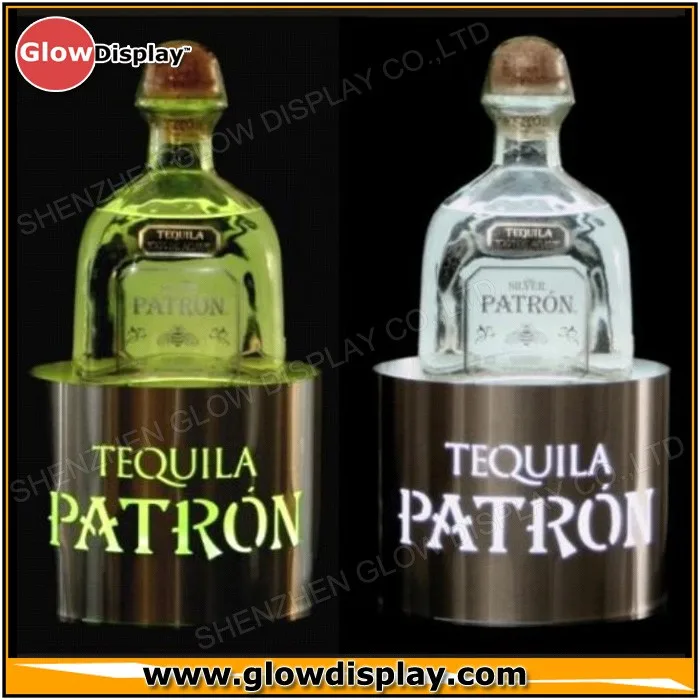 Patrón Tequila Botella De Acero Inoxidable Redonda Glorificador Para ...