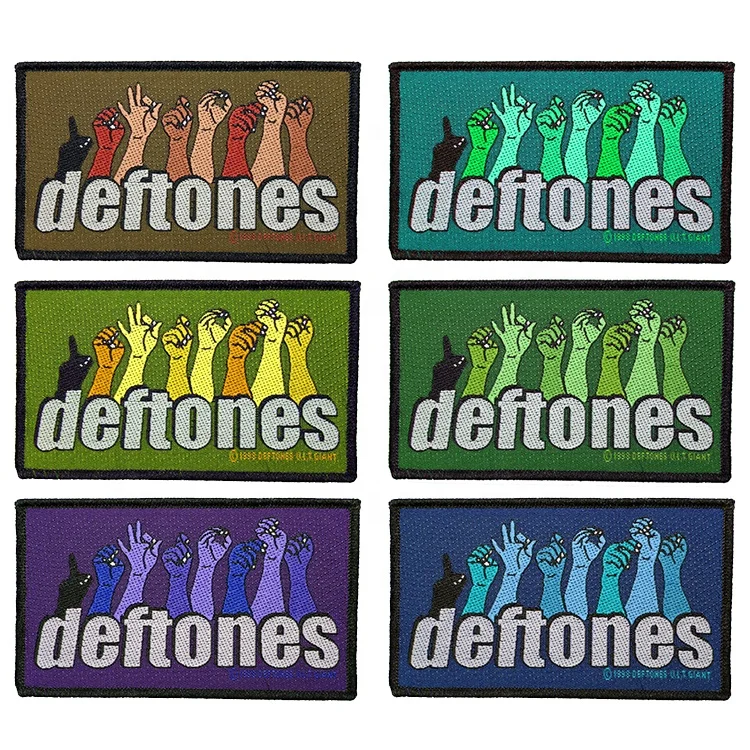 Customized Deftones Sign Language Logo Patch by JC Fashion Patches