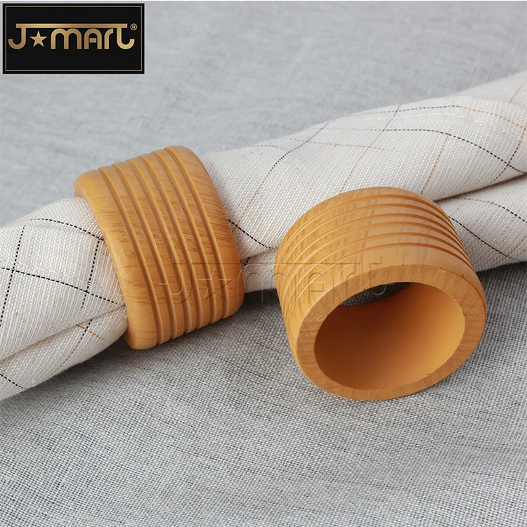 China Suppliers Oem Wholesale Wooden Napkin Ring For Wedding And Events ...