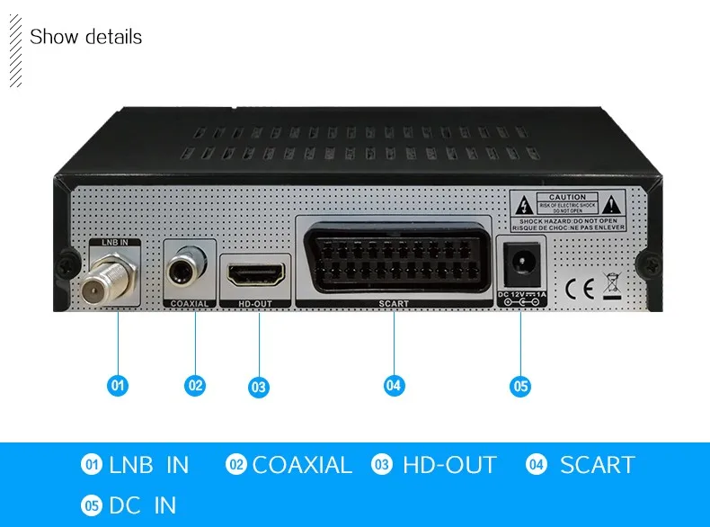 New Products Dvb-s2 With Hd-out Channels And Connector Dvb-s2 Receiver ...