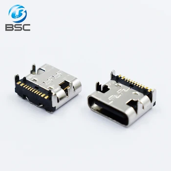Type C Connector 16 Pin Female Right Angle Usb 3.1 Version Socket ...