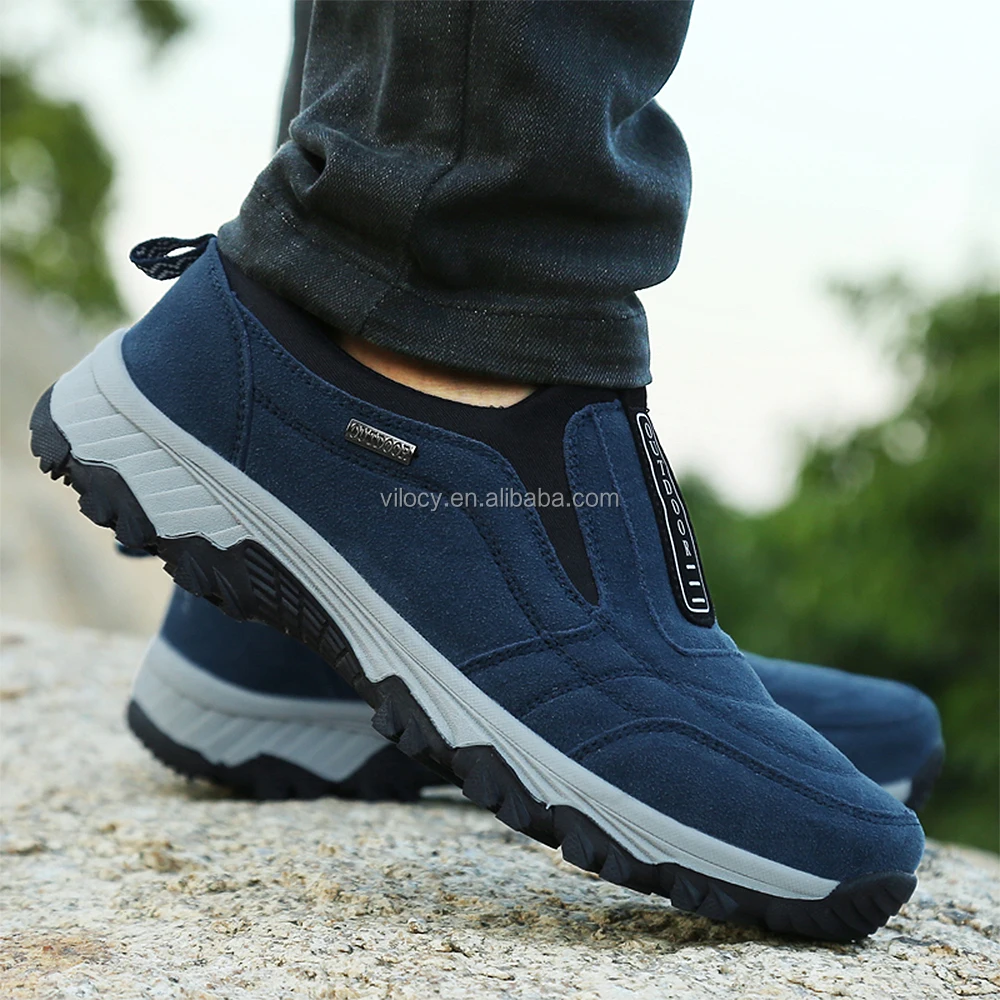 High Quality Comfort Outdoor Sports Shoes Sneakers Slip-on Suede Hiking ...