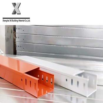 Gi/hdg/powder-coated Steel Metal Cable Trunking - Buy Cable Trunking ...