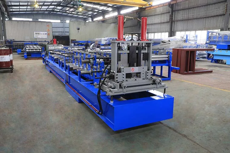 Automatic Steel C Shape Purlin Roll Forming Machine For C80-300 - Buy ...