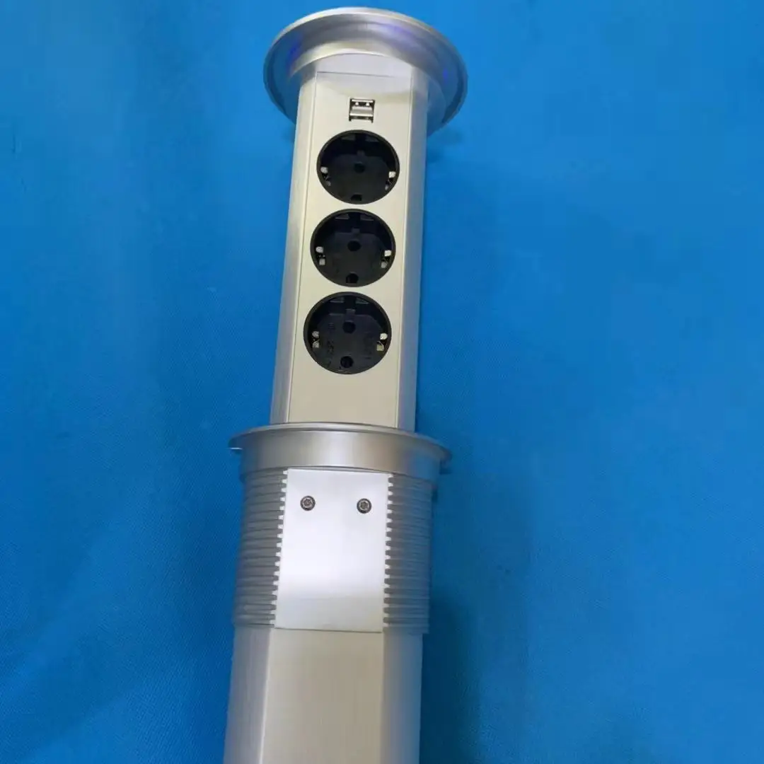 Kitchen Counter Top Tabletop Worktop Recessed Motorized Pop Up Socket ...